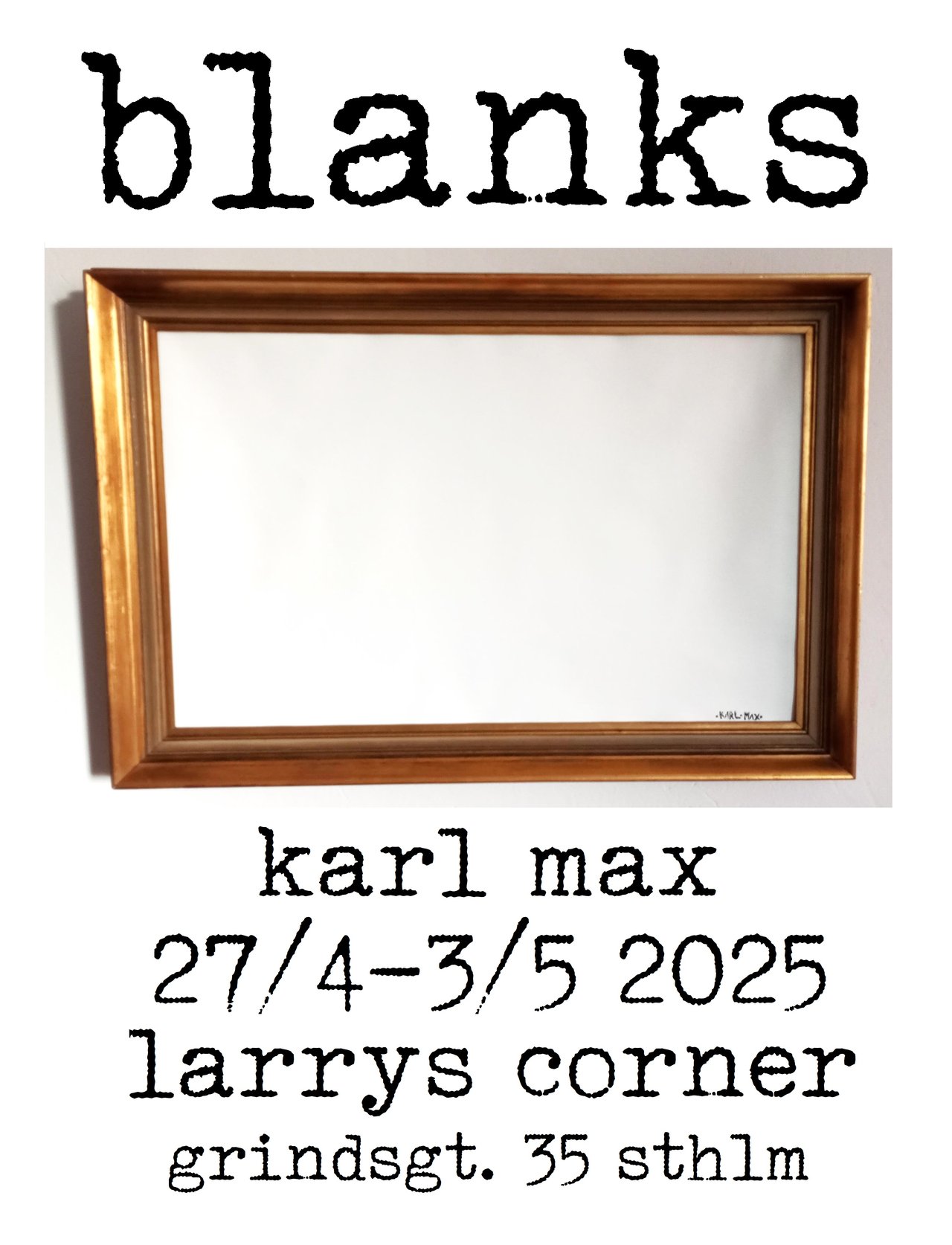 Blanks av Karl Max - Visit Stockholm