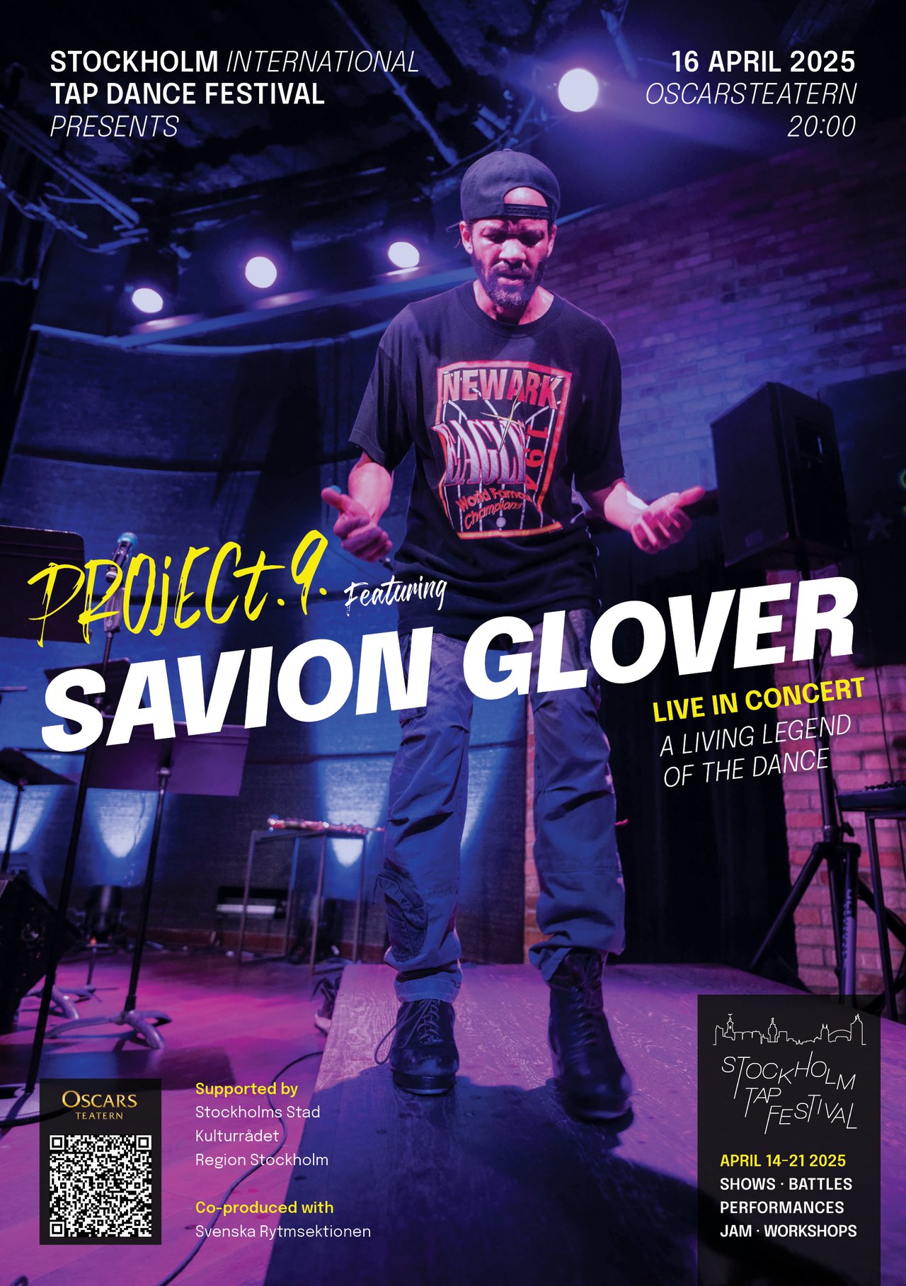 PROjECt.9. featuring SAVION GLOVER - stepp & livemusik - Visit Stockholm