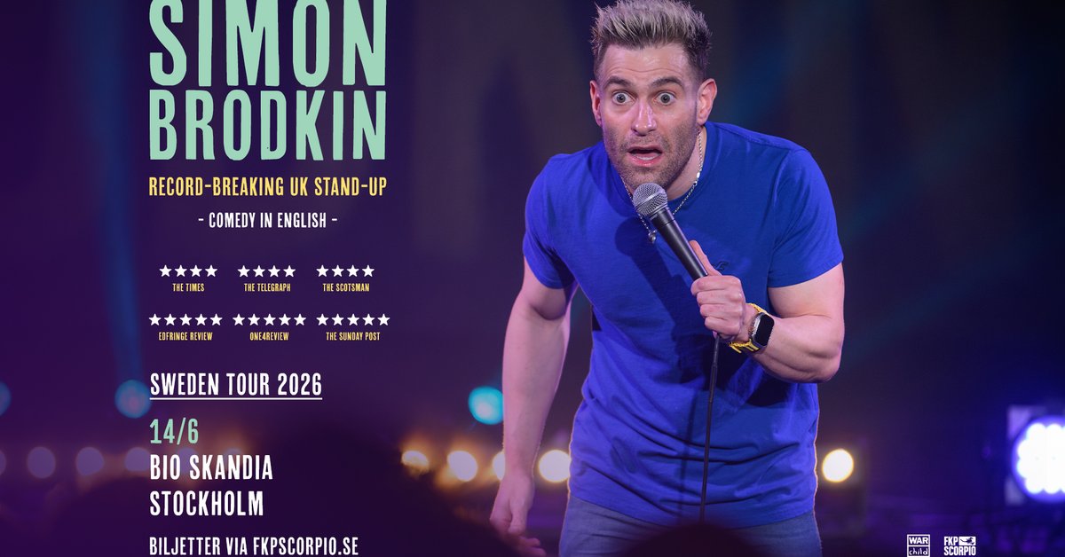 Simon Brodkin - Stand Up - Visit Stockholm